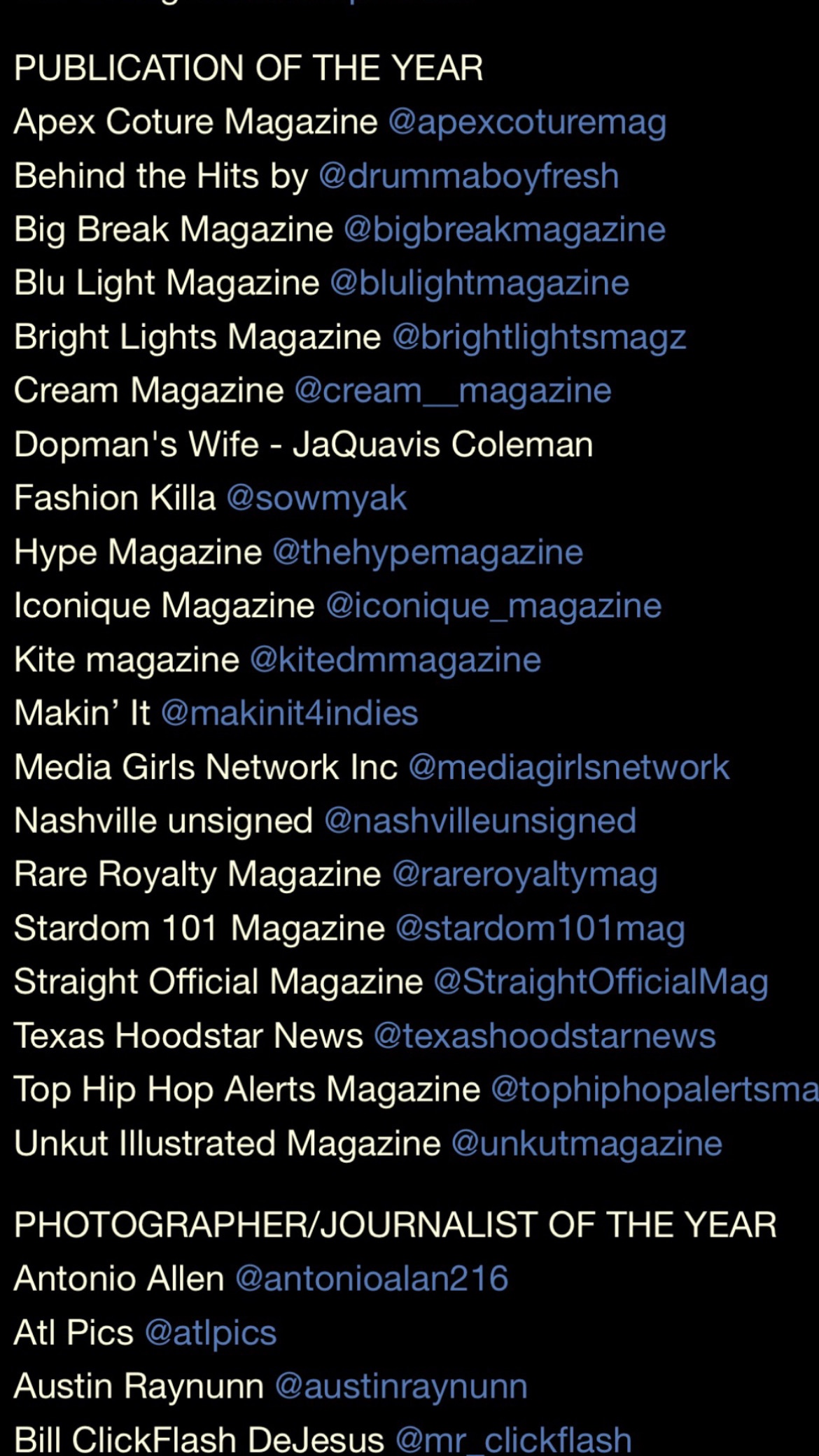 CREAM MAG ATL is NOMINATED FOR an SEA AWARD #VOTENOW – CREAM Magazine ATL